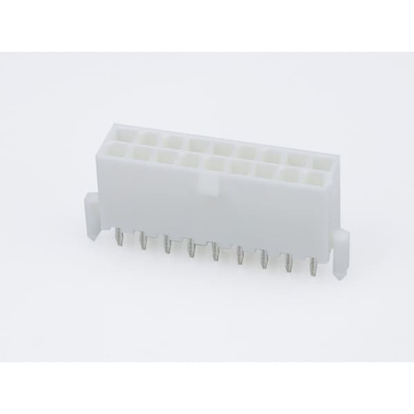 Molex Rectangular Power Connector, 18 Contact(S), Male, Solder Terminal, Plug 39299187 | Zoro